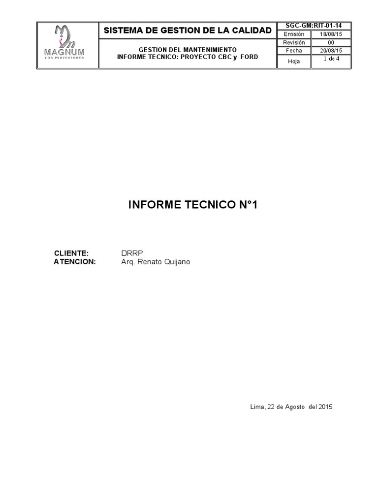 Informe Ford-Cbc | PDF