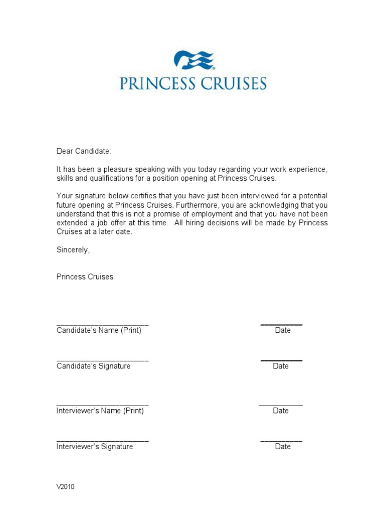 Non-committal Letter | PDF