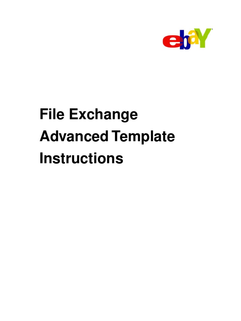 File Exchange Advanced Instructions | PDF | Comma Separated Values | File Format