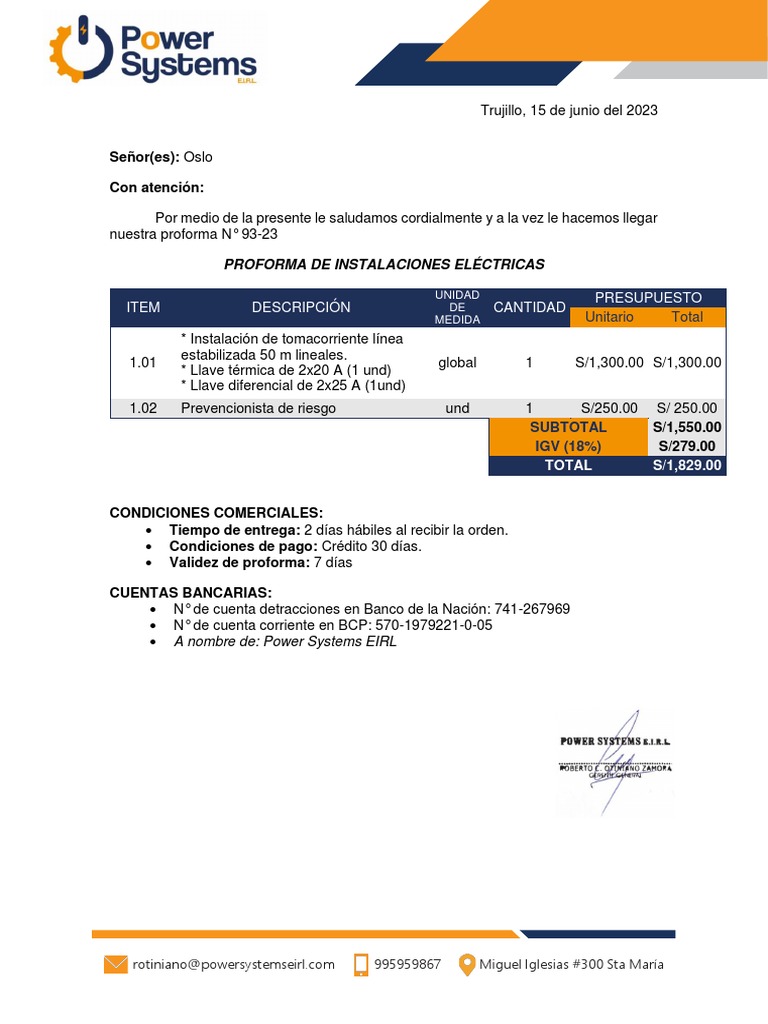 P93-23 - Instalaciones Eléctricas | PDF
