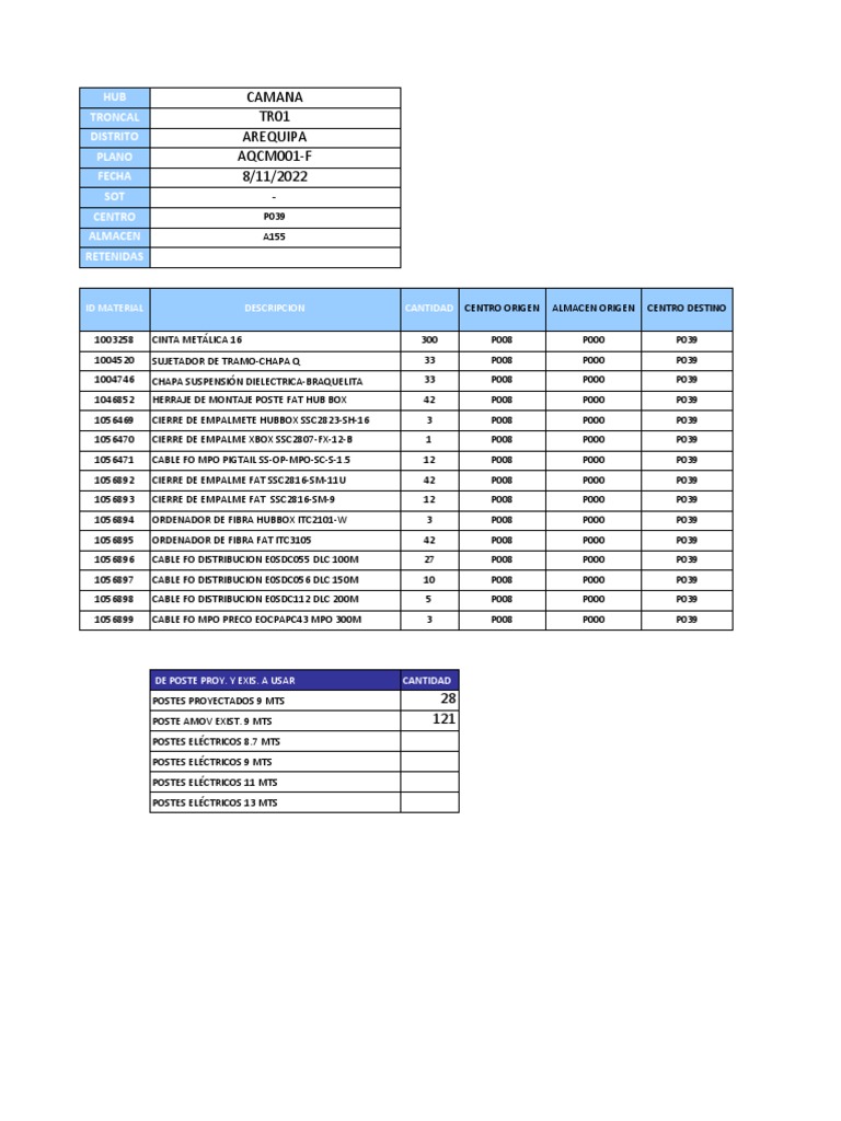 Boom Materiales Aqcm001-F | PDF
