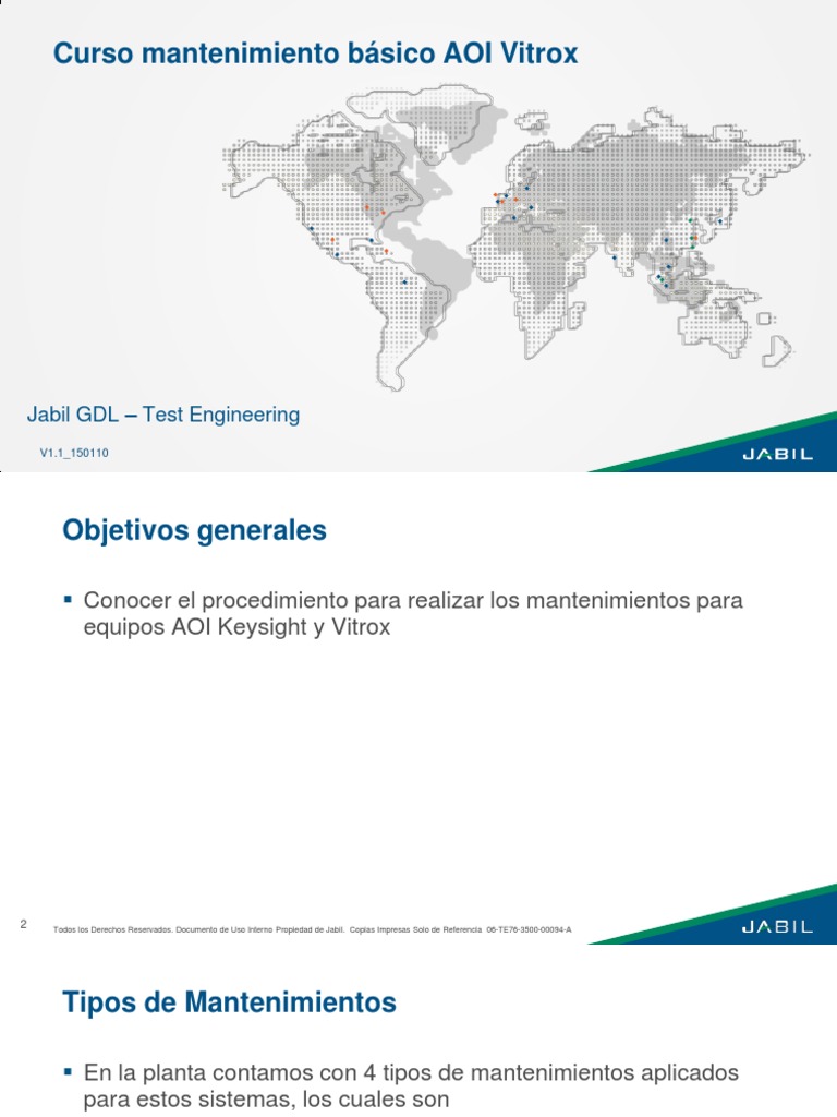Curso Mantenimiento Básico AOI | PDF