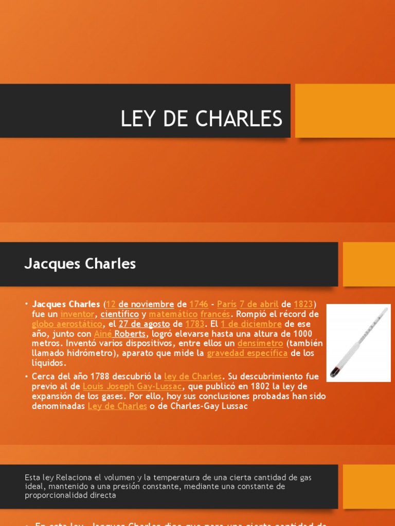 Ley de Charles | PDF