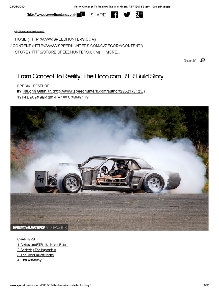From Concept To Reality - The Hoonicorn RTR Build Story - Speedhunters ...