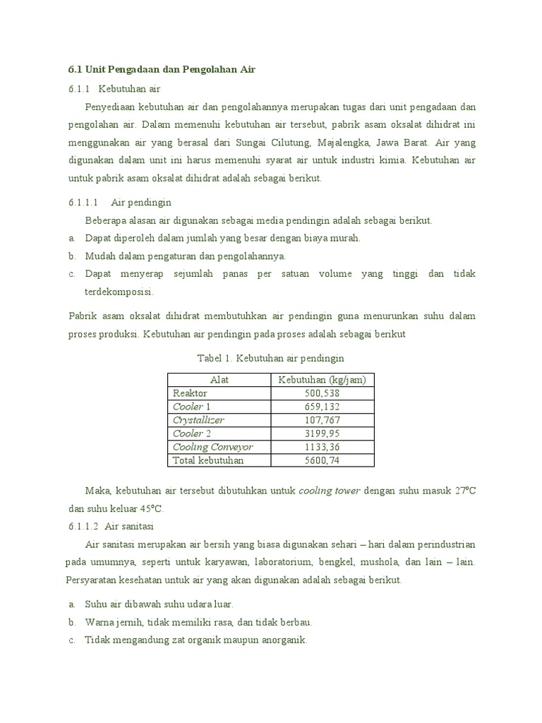 Unit Pengadaan dan Pengolahan Air | PDF