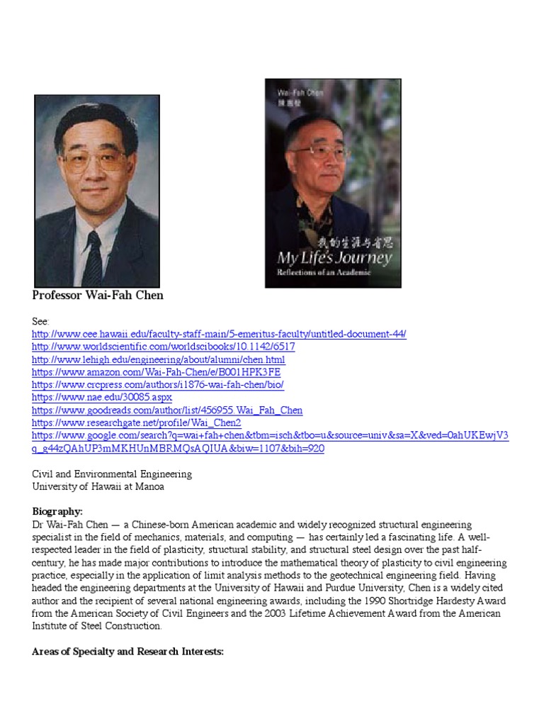 Chen Waif Ah | PDF | Engineering | Civil Engineering