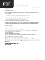 Naso Exam Pamphlet | PDF