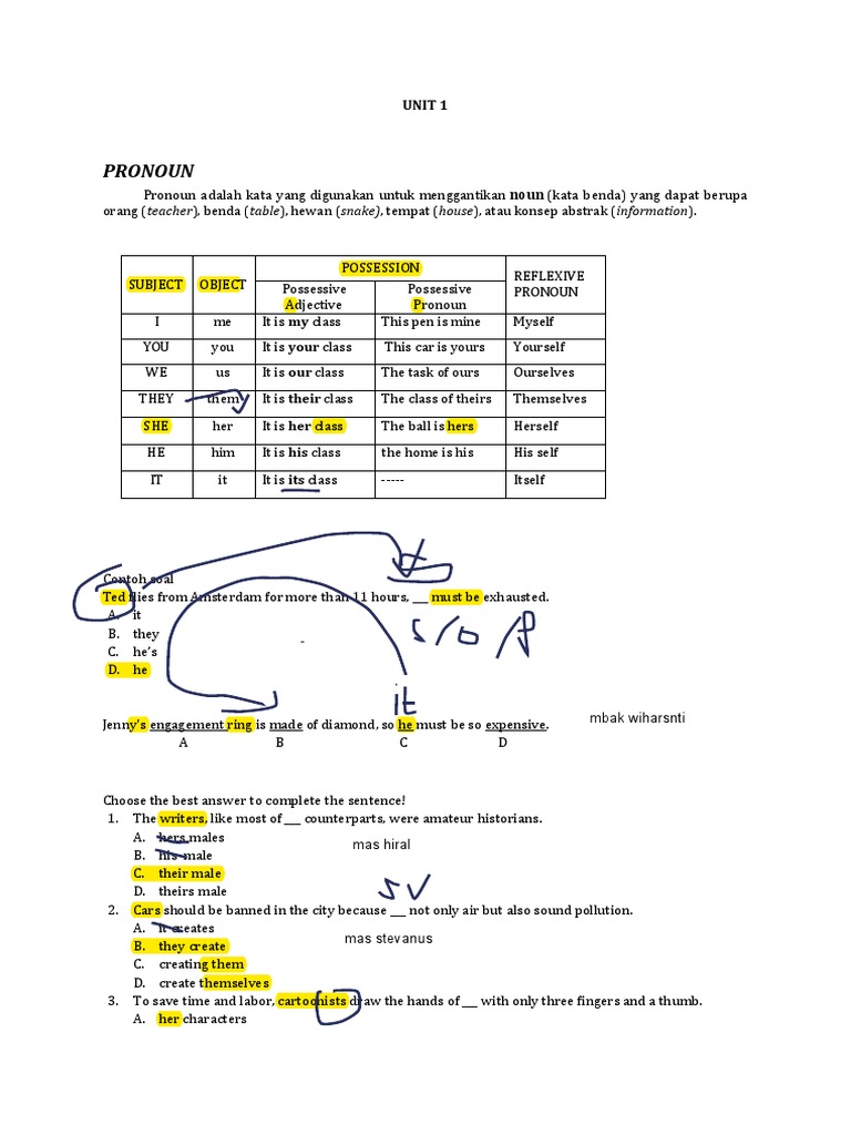 Meeting 1 & 2 - Unit 1 - 3 | PDF | Verb | Grammatical Number