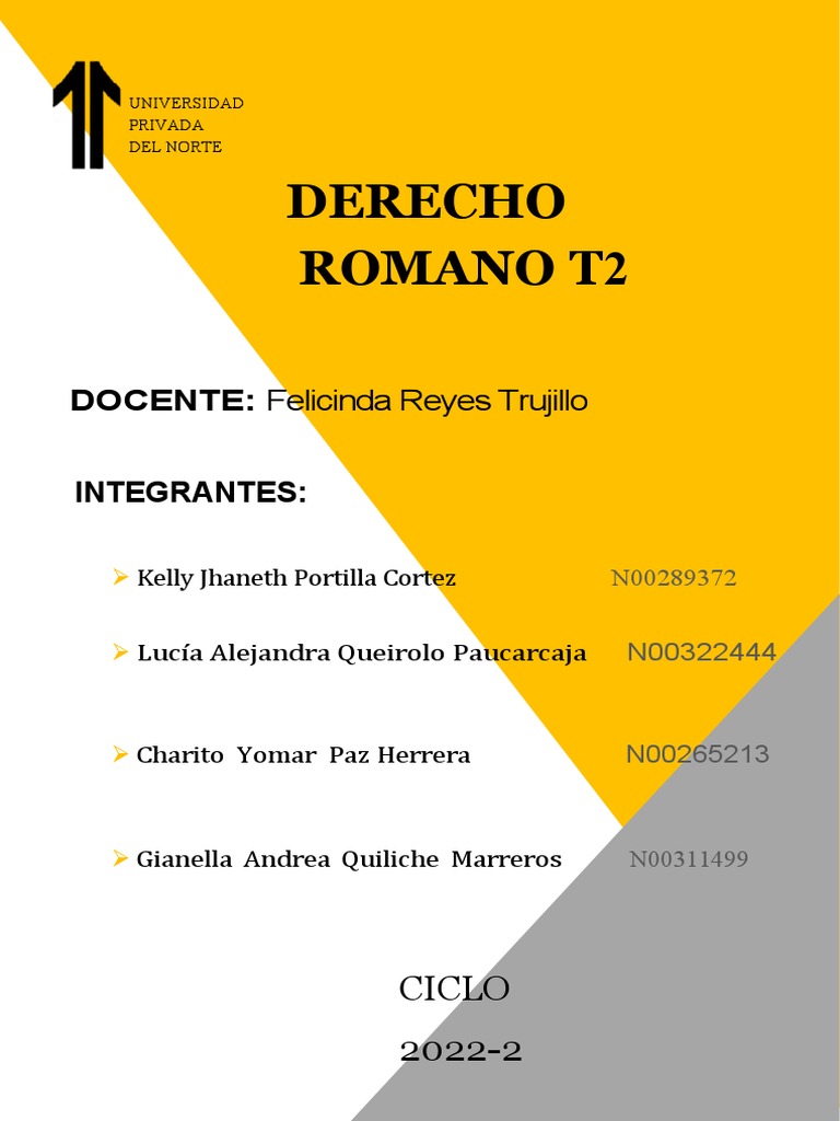 T2 Derecho Romano Grupo14 PDF