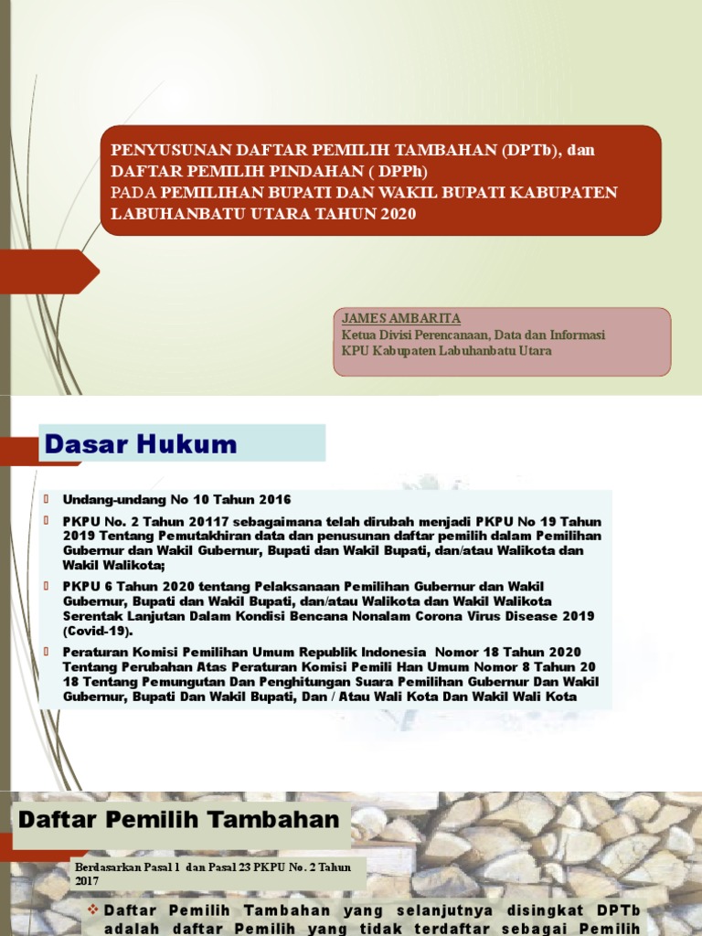 DPTB Dan DPPH Pilkada 2020 | PDF