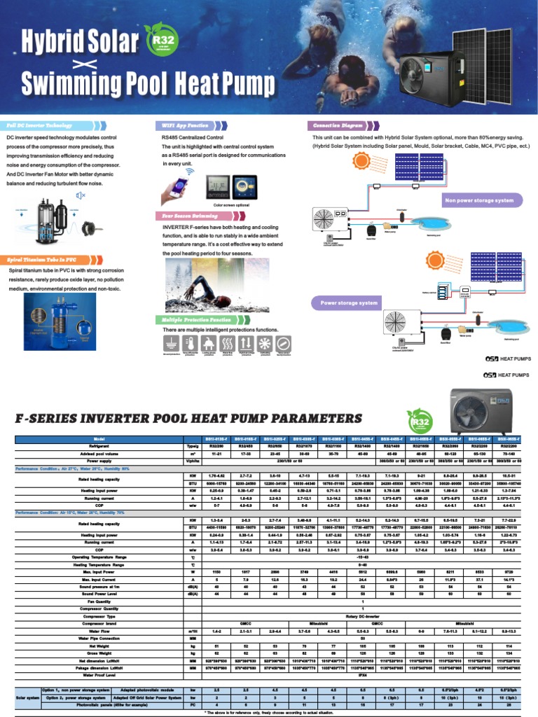 Inverter Swimming Pool Heat Pump | PDF | Heat Pump | Solar Power