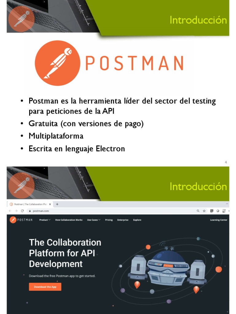 Postman | PDF | Transferencia de estado representacional | Protocolo de Transferencia de Hipertexto