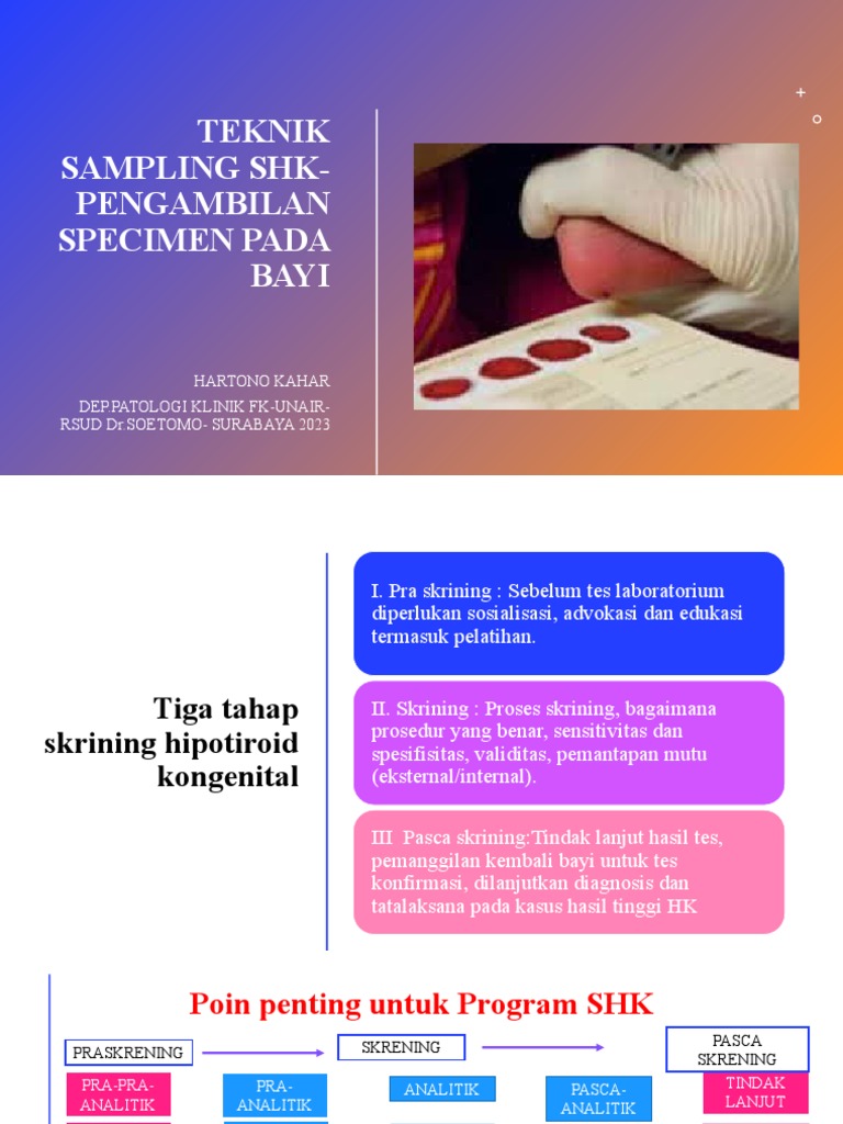 Hartono-2023-Pengambilan Spesimen SHK Pada Bayi | PDF