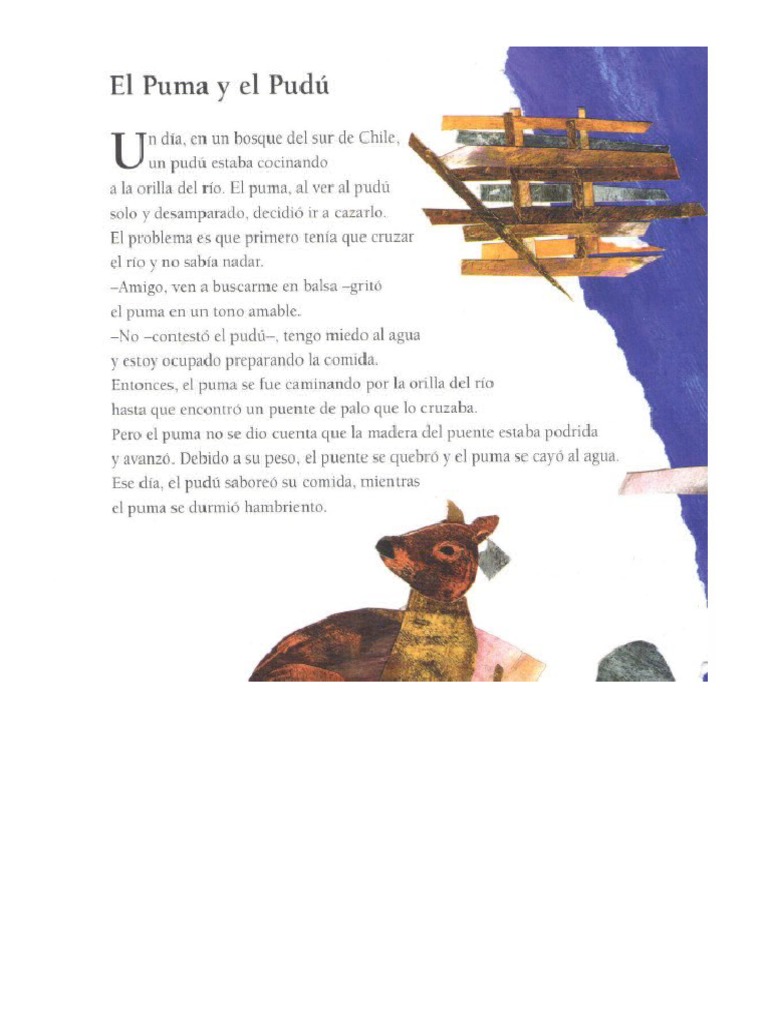 Cuento El Puma y El Pudú | PDF