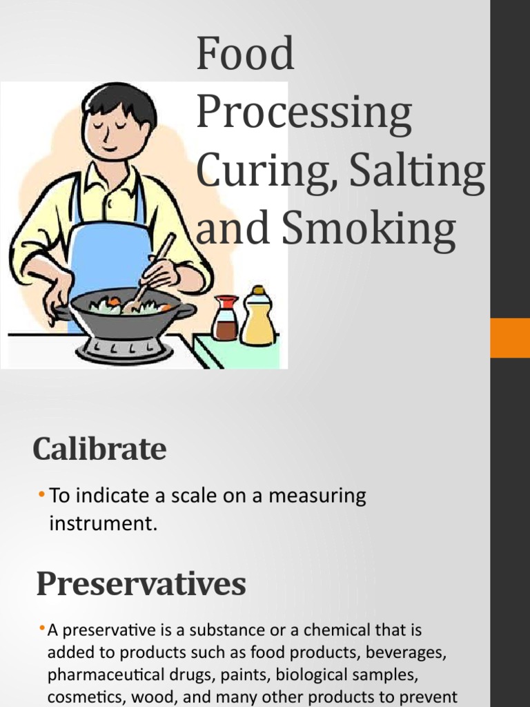 TLE COOKERY8 Food Processing Curing Salting and Smoking | PDF | Foods ...
