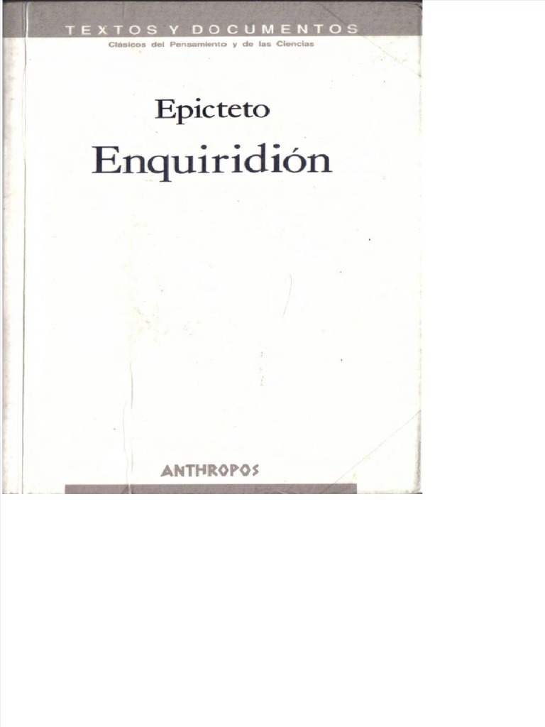 Enquiridión Epícteto | PDF