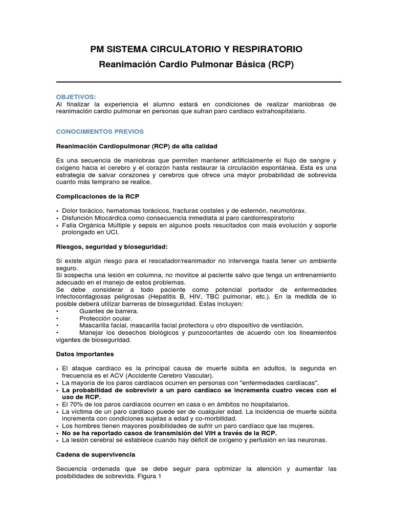 Guia de RCP 2023 | PDF | Reanimación cardiopulmonar | Paro cardíaco