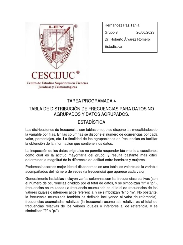 Tarea Programada 4 | PDF | Matemáticas