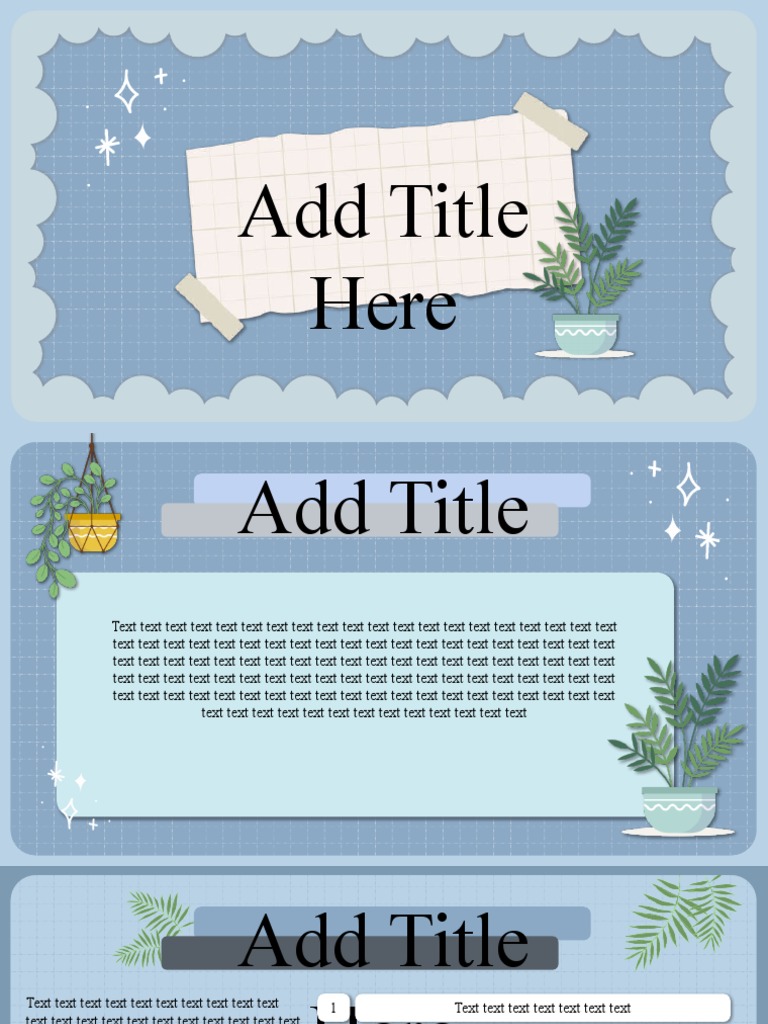 #18 Blue PPT Template | PDF