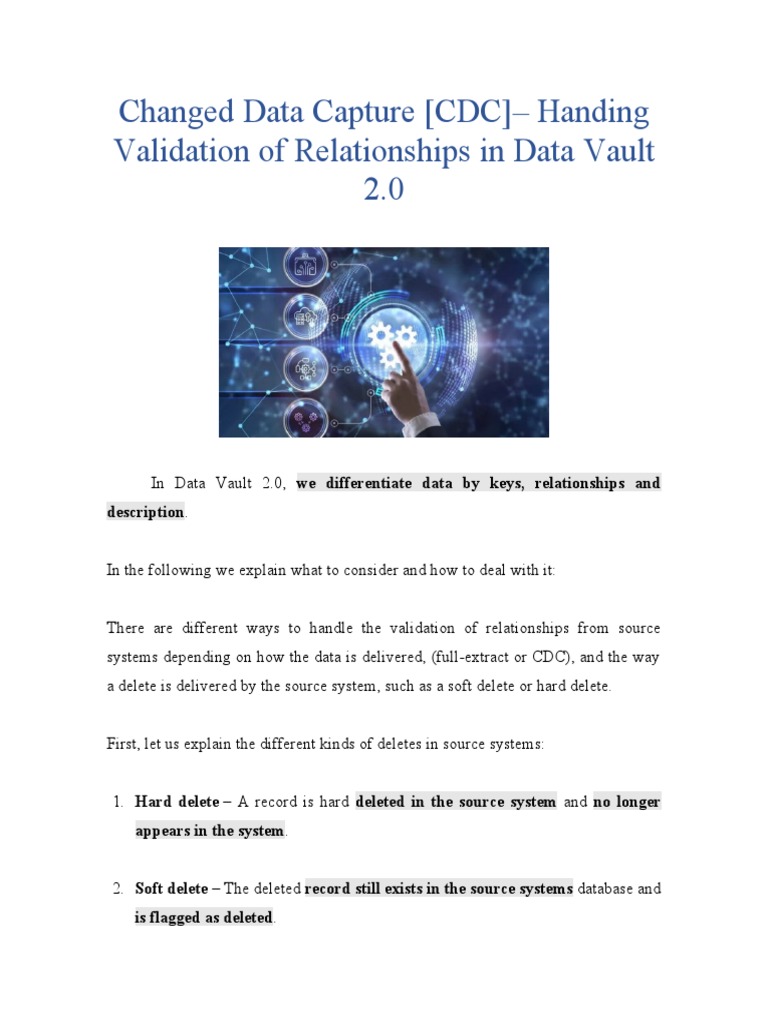 26.3 Change Data Capture (CDC) in DataVault | PDF | Computer Science | Information Management