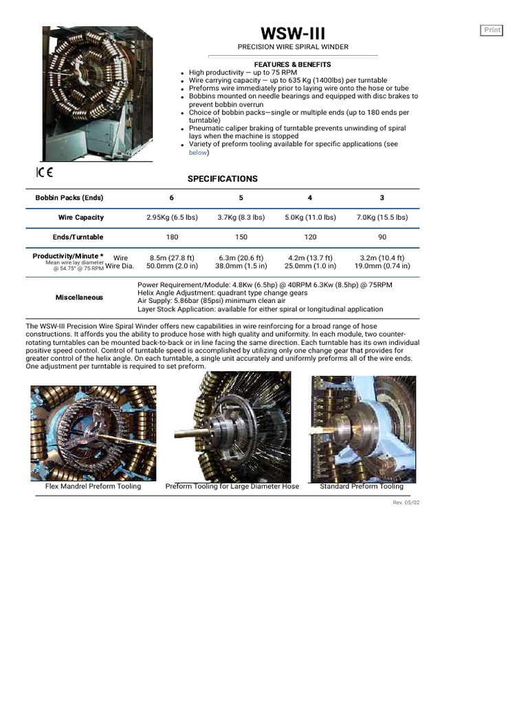 WSW-III Precision Wire Winder Overview | PDF | Wire | Optical Fiber