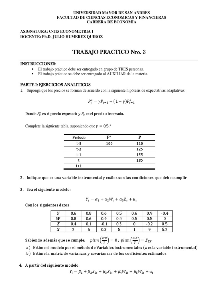 Practica 3 | PDF | Mínimos cuadrados ordinarios | Ecuaciones