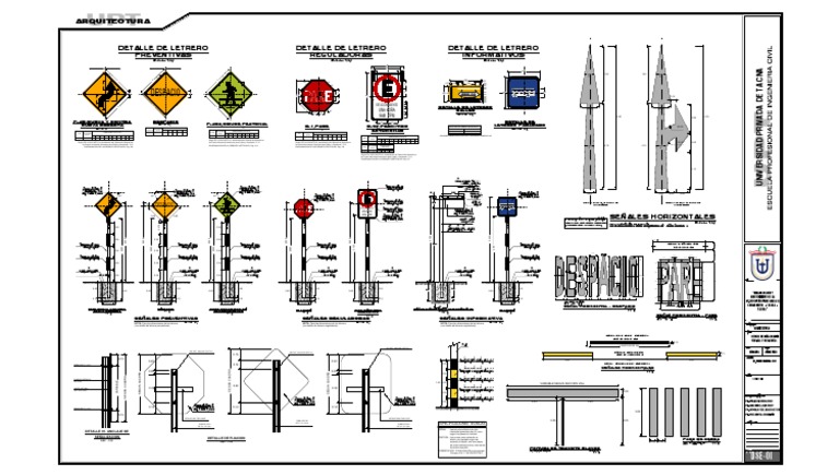 Detalle de Señalizaciones Upt-Dese1 Ok Est Si | PDF | Materiales | Lentes