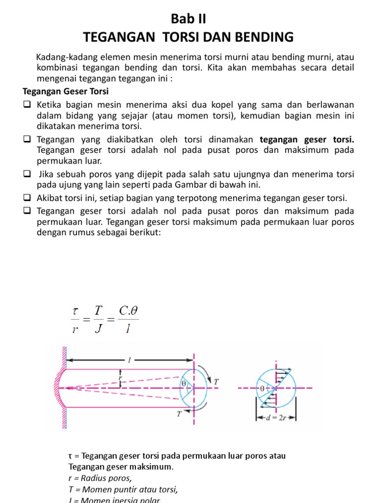 4.a. Tegangan Torsi Dan Bending | PDF