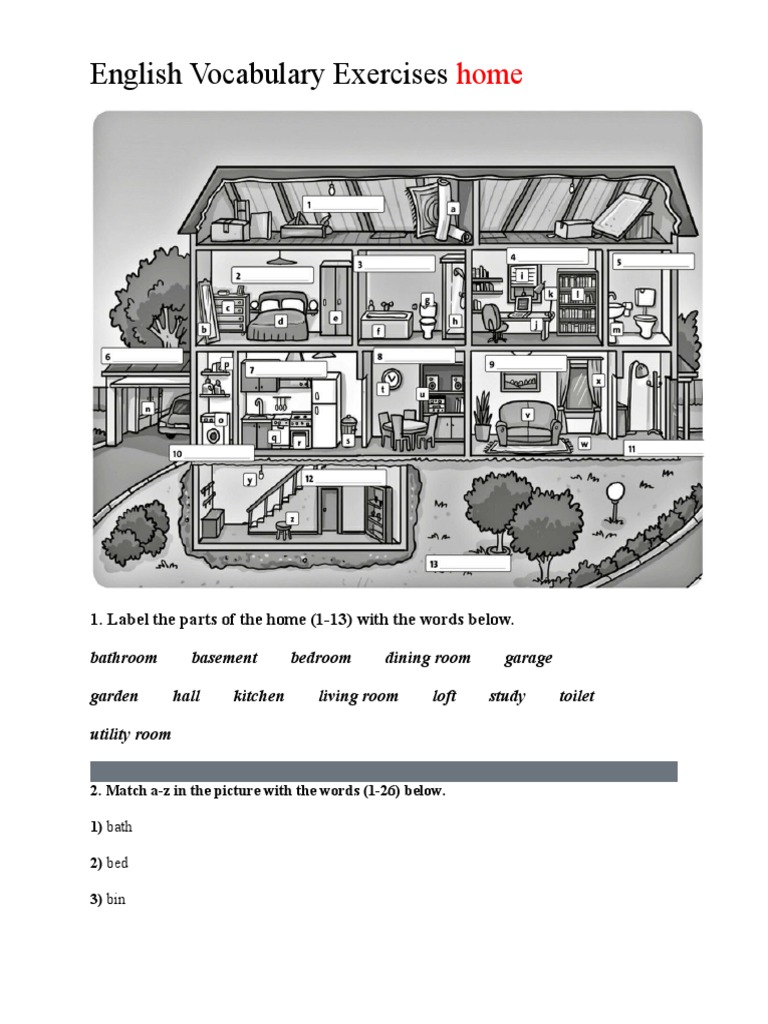 Home Vocabulary Exercises Guide | PDF