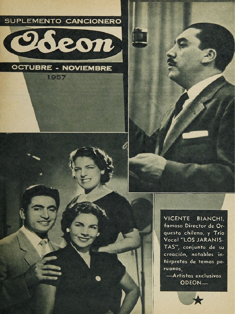 Odeon Suplemento Cancionero Octubre-Noviembre de 1957 | PDF | Musica Tango | Música clásica