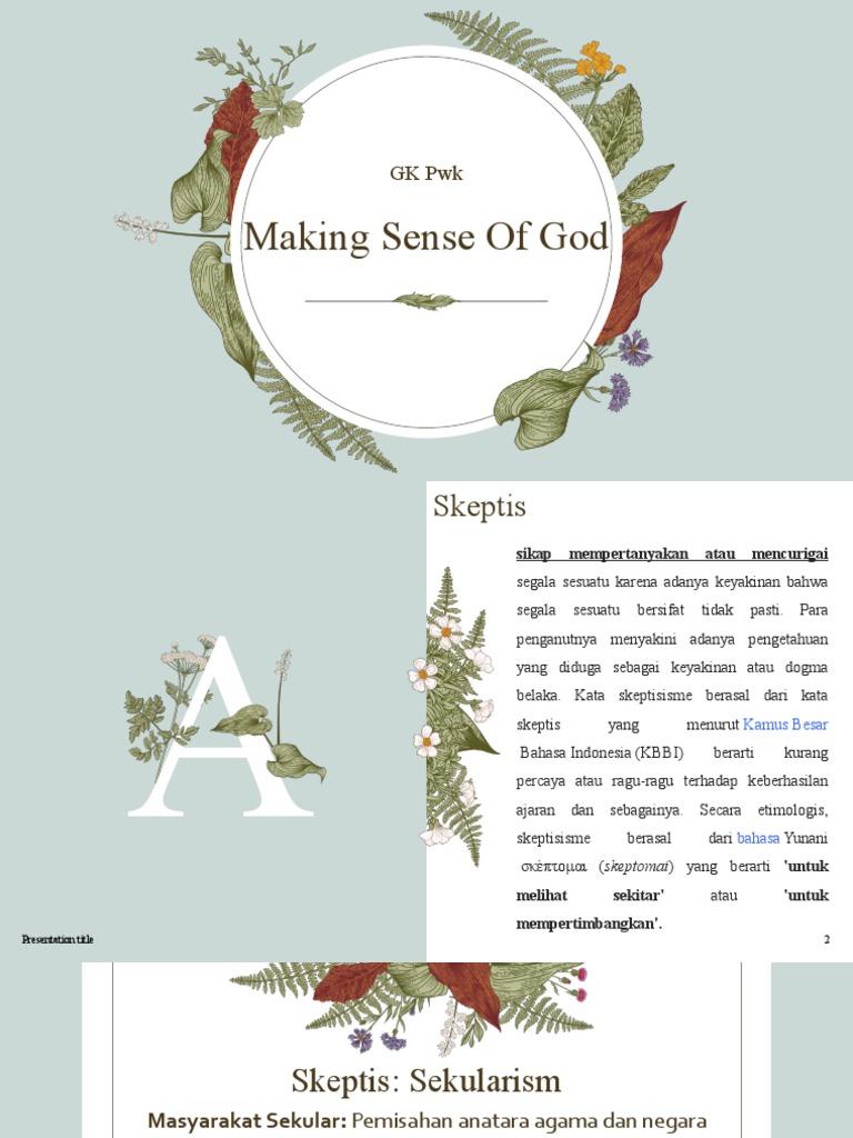 Making Sense of God | PDF