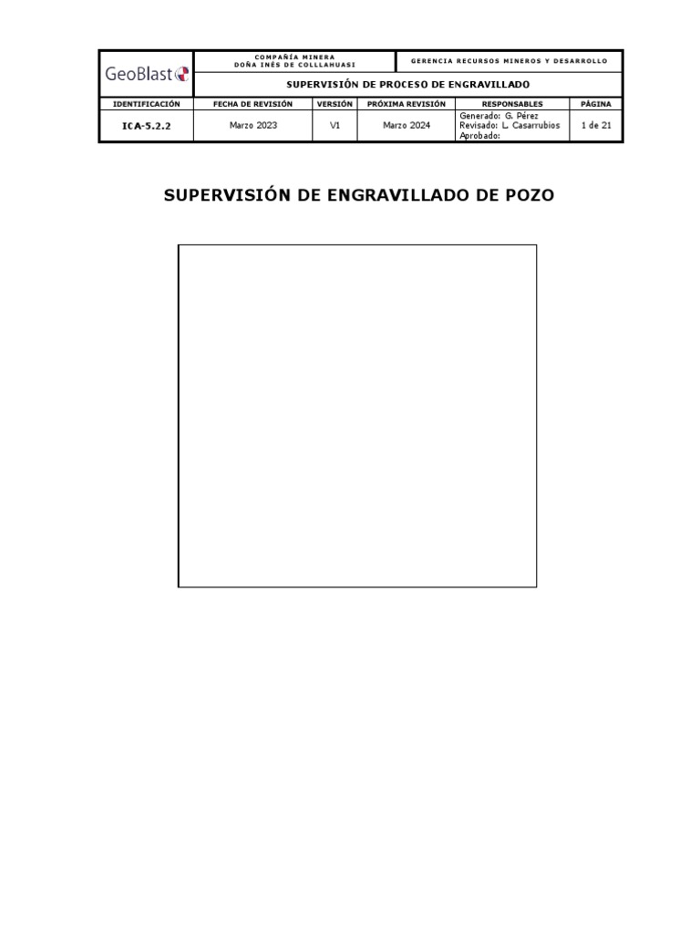 ICA-5.2.2.-Supervision Engravillado de Pozo | PDF | Volumen | Agua