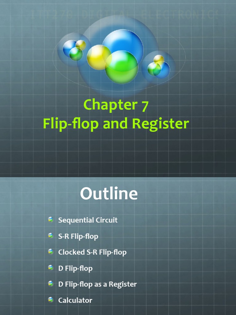 Chapter 7 - Flip Flop and Registers2020 | PDF | Electronics | Computer Engineering