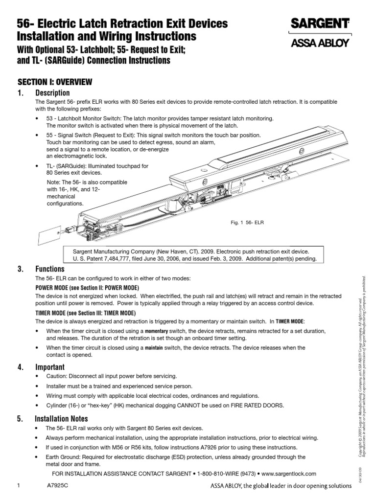 Sargent 56 Is | PDF | Electrical Connector | Switch