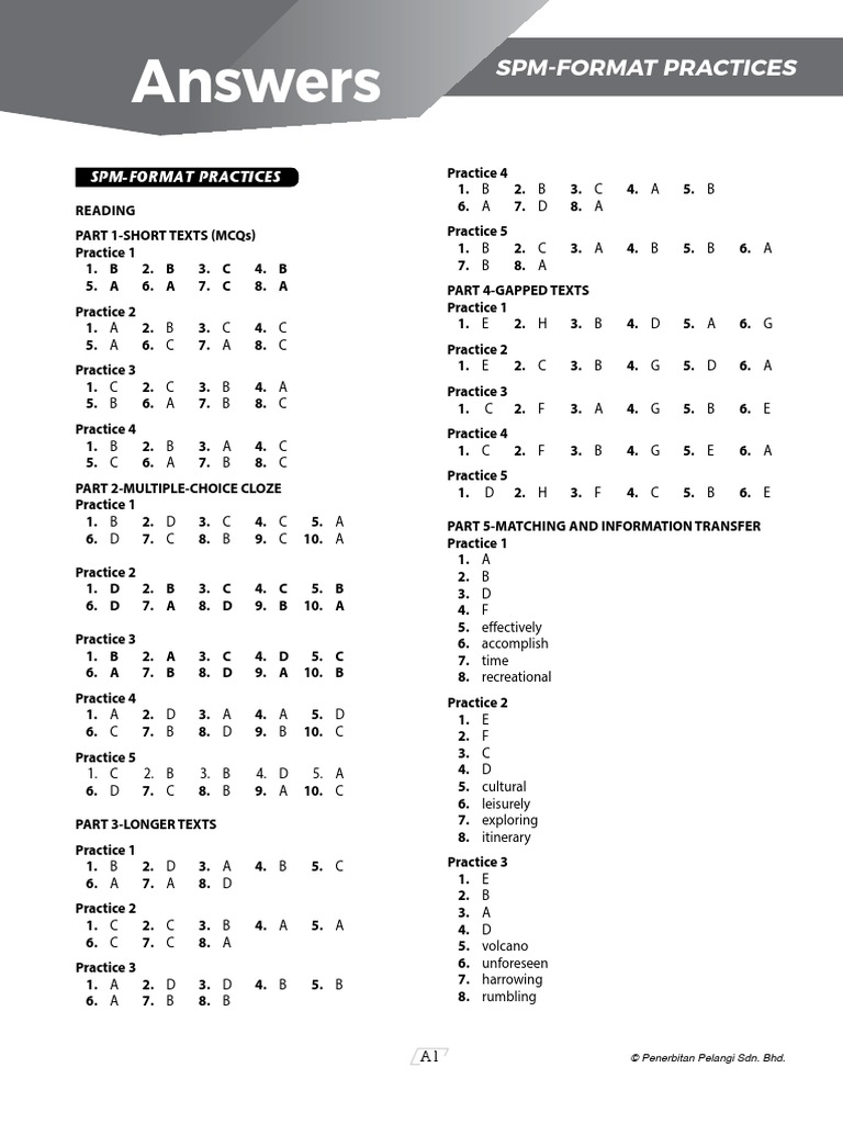 Form 4 English Practice Answers | PDF | Social Media | Popular Culture ...
