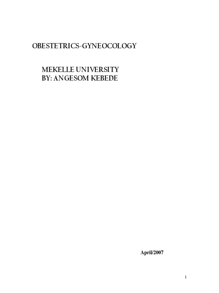 Dr. Angesom K Lecture | PDF | Childbirth | Maternal Death