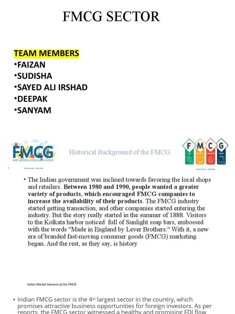 Overview of the FMCG Sector in India | PDF | Economies | Personal ...