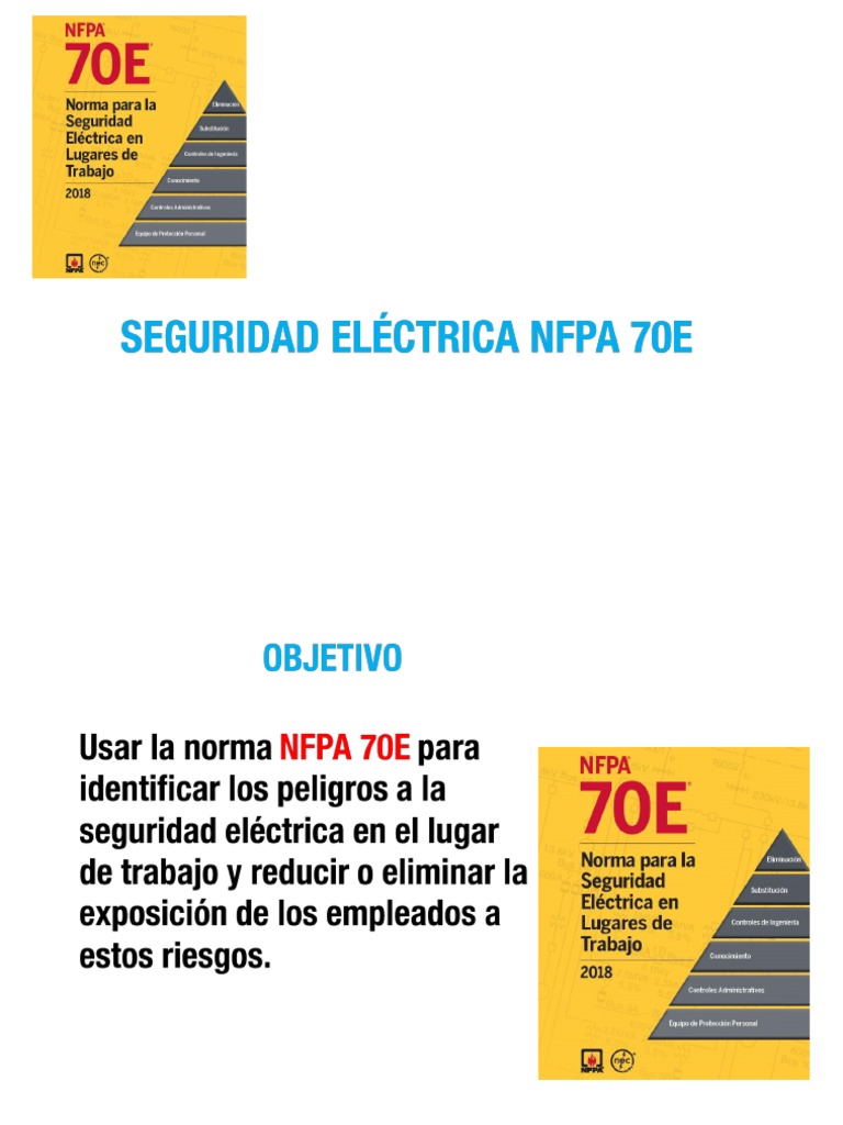 Seguridad Electrica NFPA 70E 2018 | PDF | Ingeniería de Edificación ...