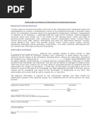 BGV Authorization Letter PDF | PDF | Background Check | Government And ...