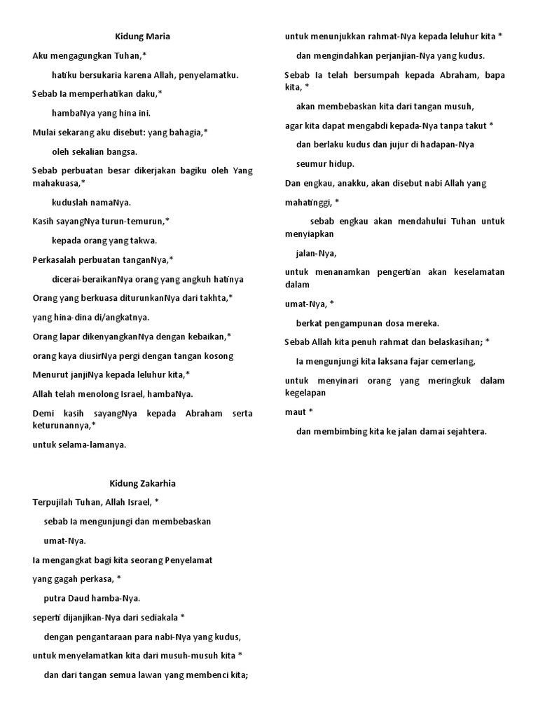 Kidung Maria | PDF