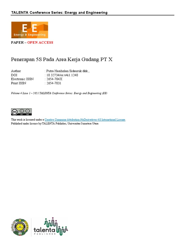 Penerapan 5S untuk Optimalisasi Gudang PT X | PDF | Seni