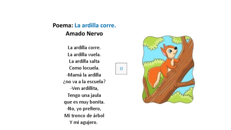 Poema La Ardilla Corre | PDF