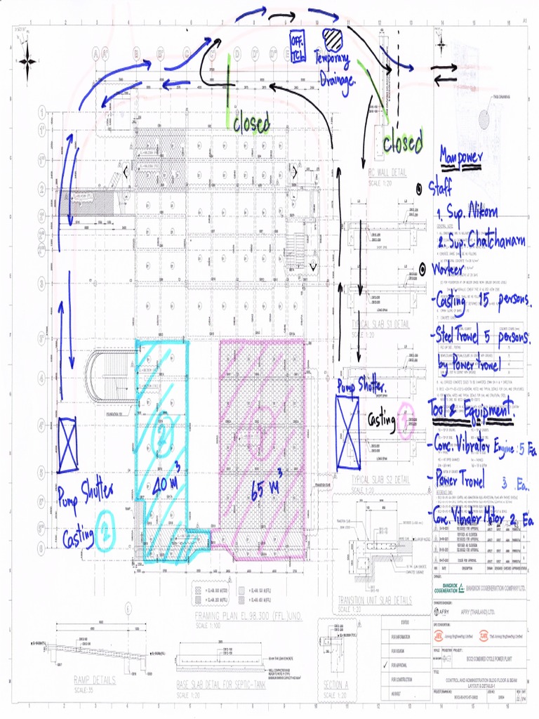 Concrete - Casting - Plan 22-11-21 | PDF