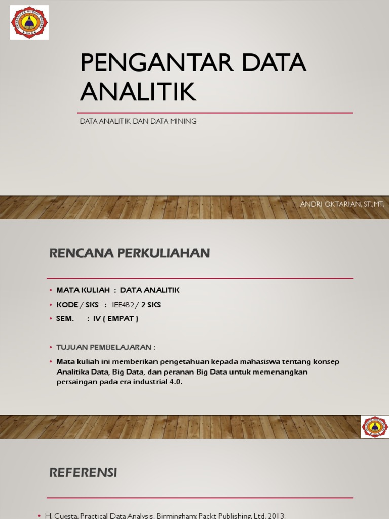PMK 1 Pengantar Data Analitik | PDF | Komputer