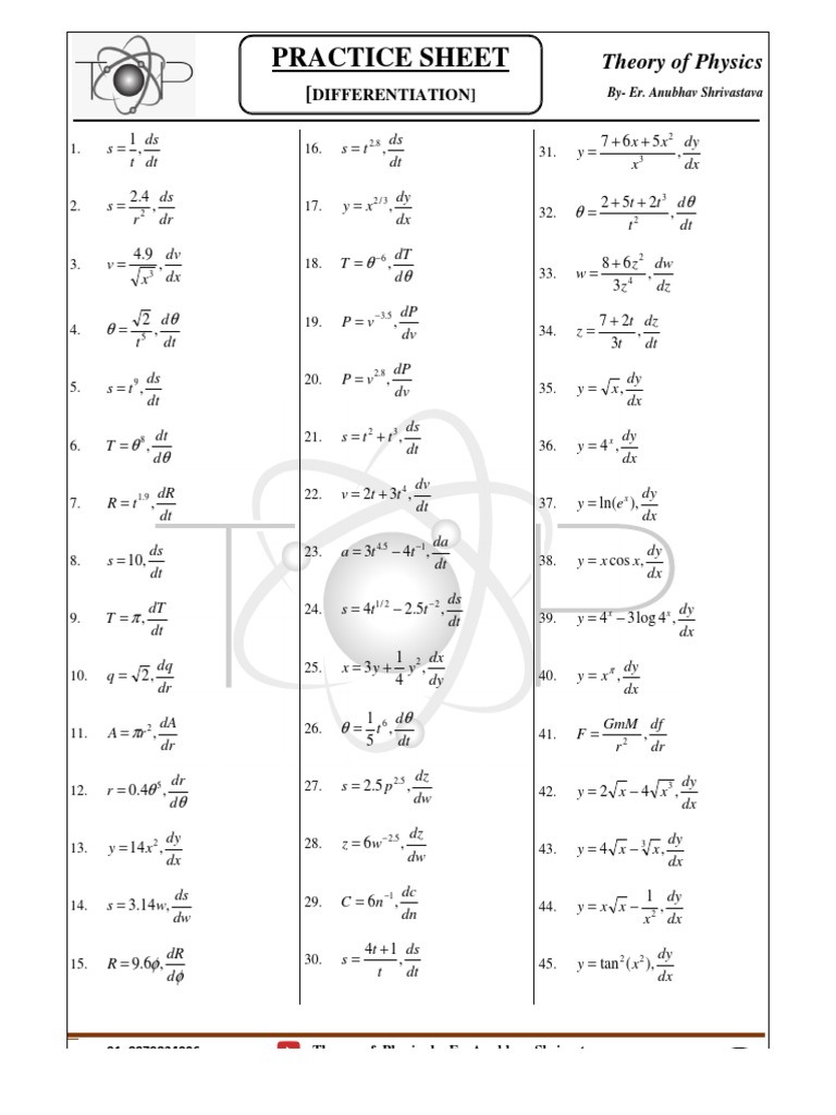 Differentiation | PDF