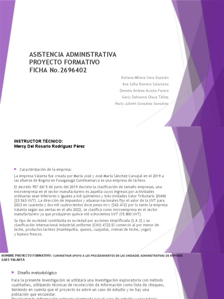 Presentación Proyecto Formativo 2023 | PDF | Análisis FODA