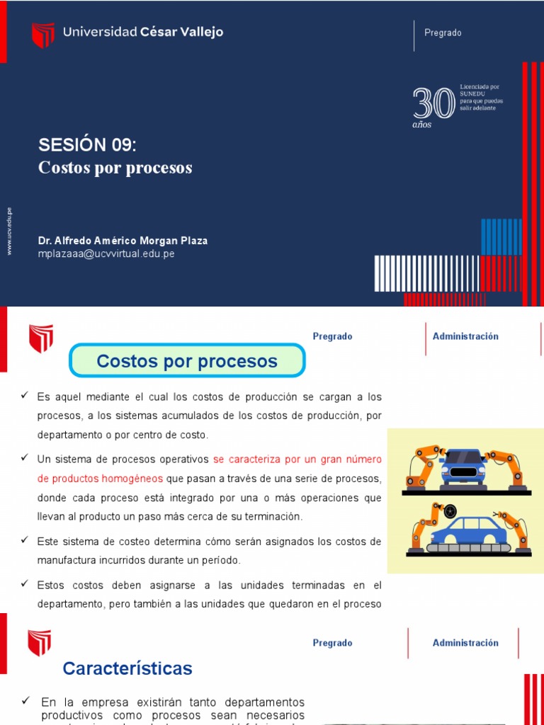 SESIÓN 9 - Costos Por Procesos | PDF | Economias