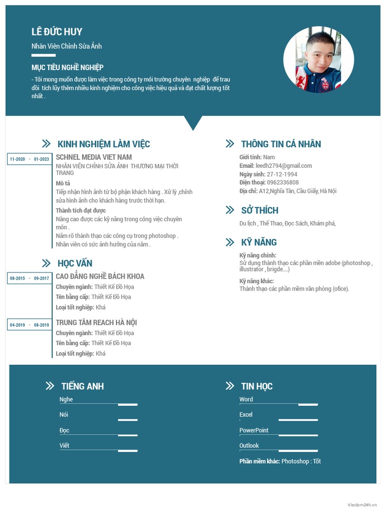 Le Duc Huy - CV | PDF