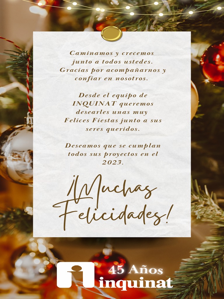 Tarjeta Fin de Año | PDF