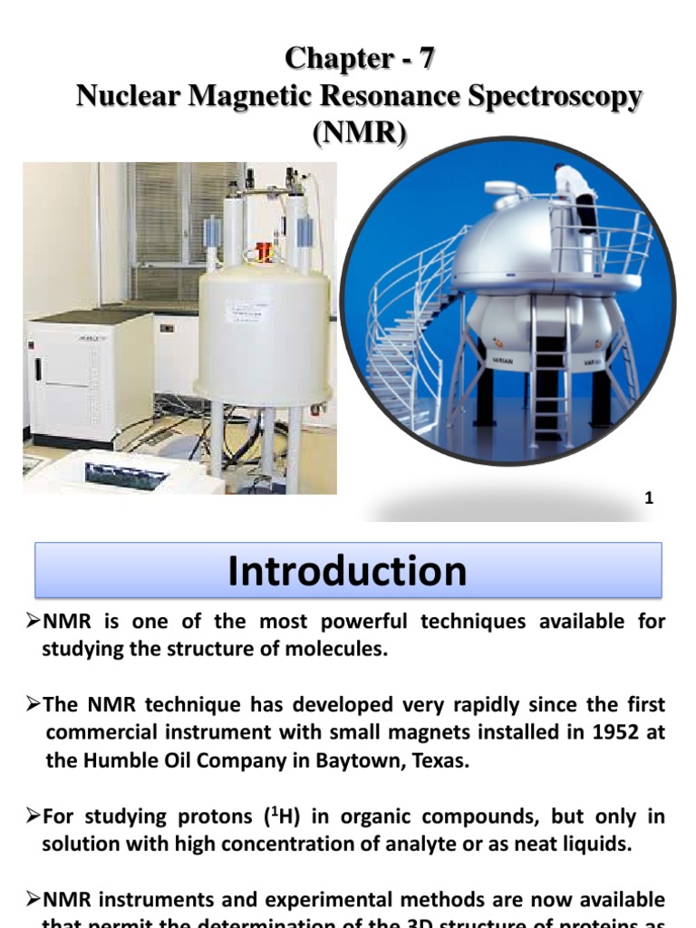 Chapter 7 | PDF | Nuclear Magnetic Resonance | Proton Nuclear Magnetic ...